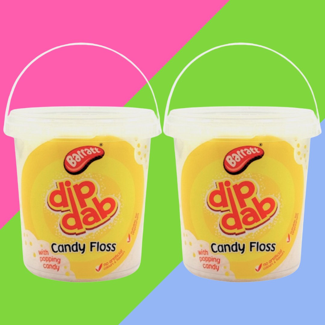 Barratt Dip Dab Candy Floss Tub 2x50g Tubs – Gaffney's Sweets & Treats
